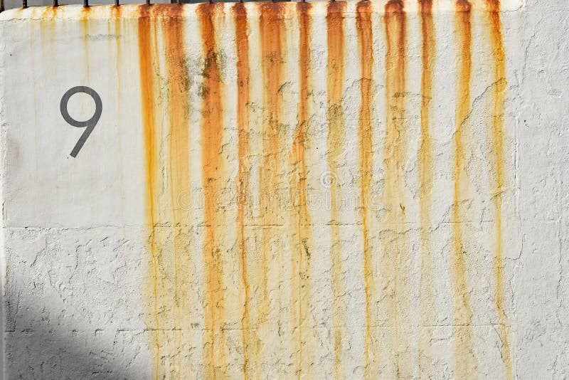 Rust Streaks on the Metal Surface Stock Image - Image of rough, texture ...