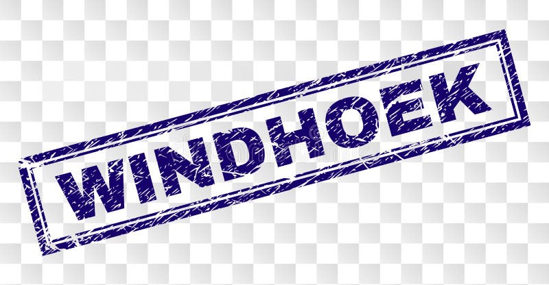 Grunge WINDHOEK Rectangle Stamp Stock Vector - Illustration of caption ...