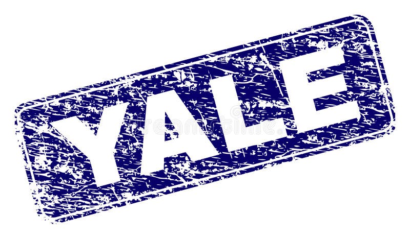 Grunge YALE Rectangle Stamp Stock Vector - Illustration of aged, word ...