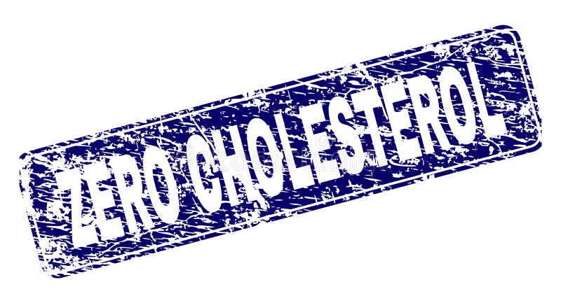 Grunge ZERO CHOLESTEROL Framed Rounded Rectangle Stamp Stock Vector ...