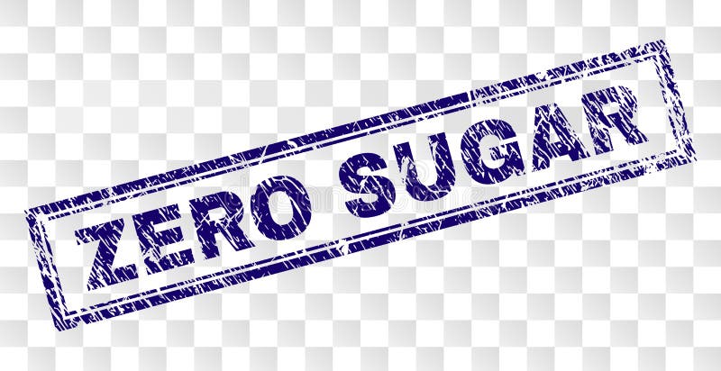 Grunge ZERO SUGAR Rectangle Stamp Stock Vector - Illustration of mark ...
