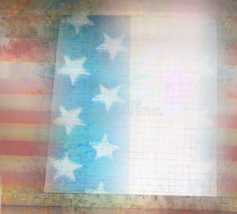 Grungy american flag frame stock illustration. Illustration of damaged ...