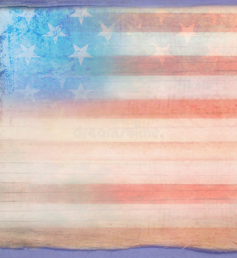 Grungy american flag frame stock illustration. Illustration of blue ...