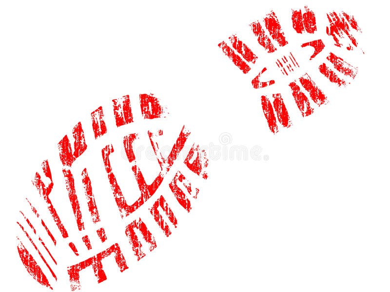 Grungy BootPrint stock vector. Illustration of boot, tech - 18415458