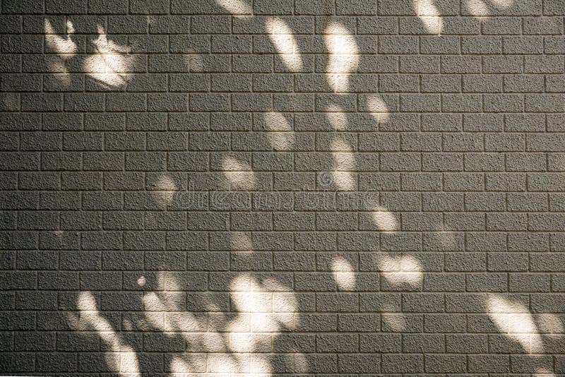 Grungy Brick Wall with Shadows Stock Image - Image of artsy, technique ...