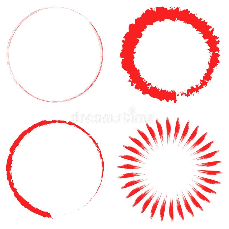 Grungy Circle Blob Blotch Vector Stock Vector Illustration Of