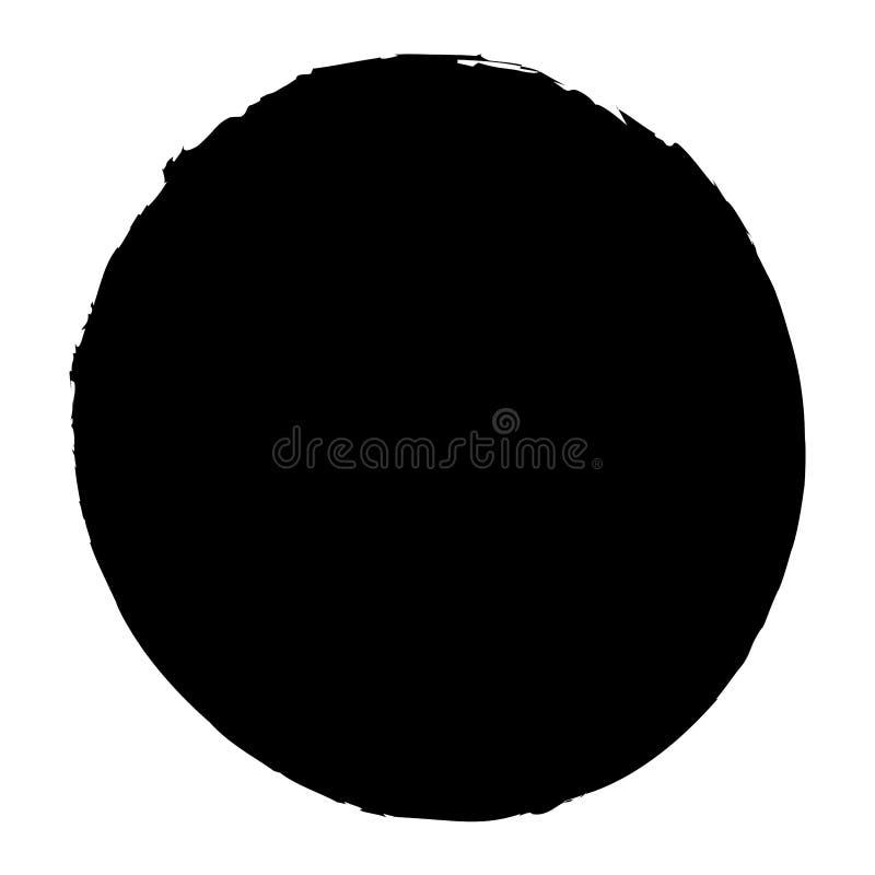 Grungy Circle Blob Blotch Vector Stock Vector Illustration Of Drawn