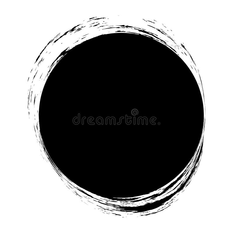 Grungy Circle Blob Blotch Vector Stock Vector Illustration Of