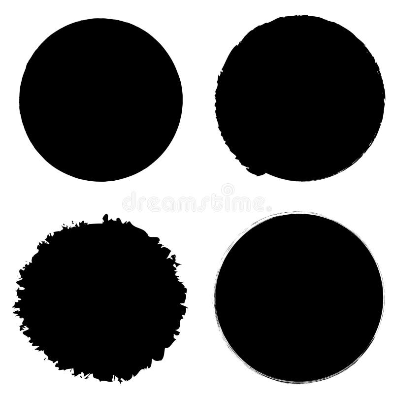 Grungy Circle Blob Blotch Vector Stock Vector Illustration Of