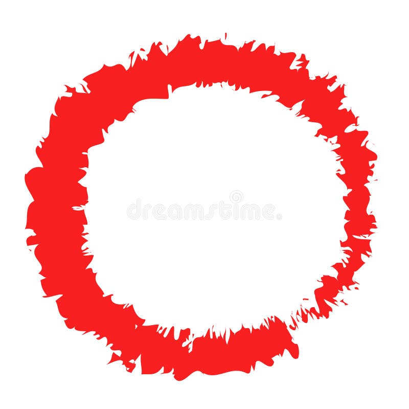 Grungy Circle Blob Blotch Vector Stock Vector Illustration Of Border