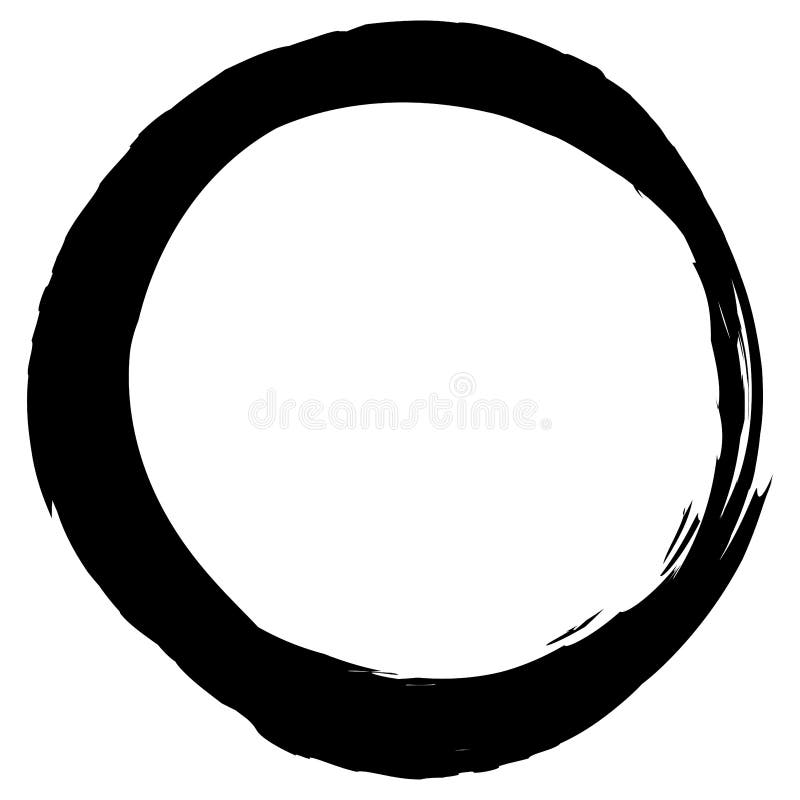 Grungy Circle Blob Blotch Vector Stock Vector Illustration Of Empty
