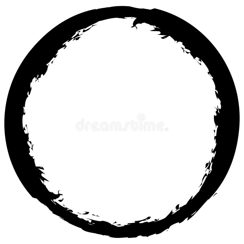 Grungy Circle Blob Blotch Vector Stock Vector Illustration Of