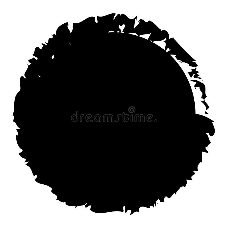 Grungy Circle Blob Blotch Vector Stock Vector Illustration Of Slop