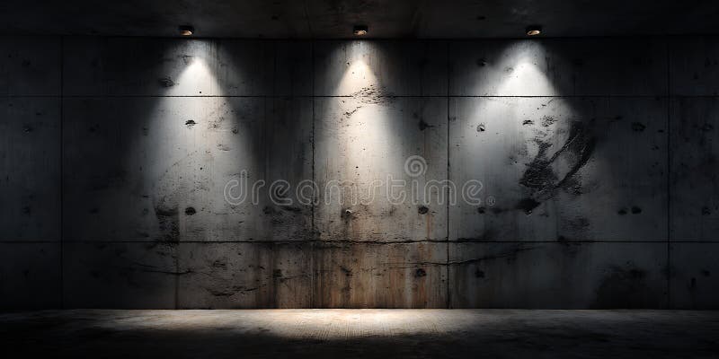 Grungy Concrete Wall Background Spotlight Texture for Design Projects ...
