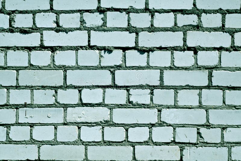 Cyan Brick Stylized Wall Texture. Stock Image - Image of grungy ...
