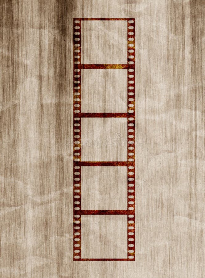Grungy film strip stock image. Image of reel, grunge, projection - 6735305