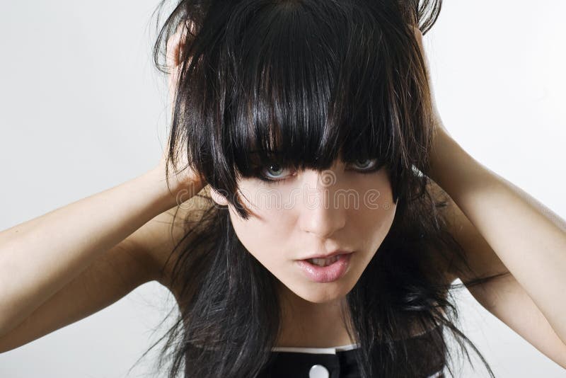 Young Black Haired Emo Singer Stock Photos - Free & Royalty-Free Stock ...