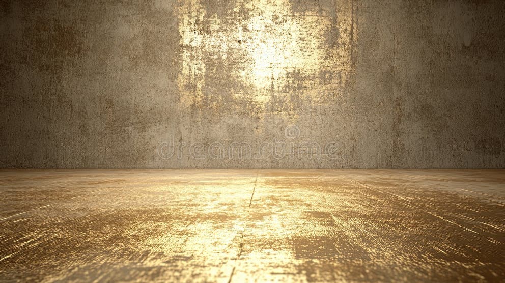 Grungy Gold Room Interior stock photo. Image of elegant - 351470412