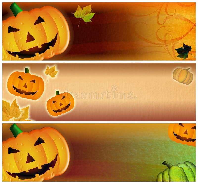 Halloween Headers stock illustration. Illustration of halloween - 9767351