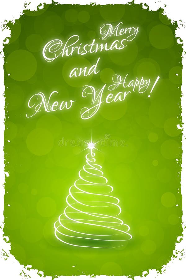 Grungy Happy New Year Card stock vector. Illustration of christmas ...