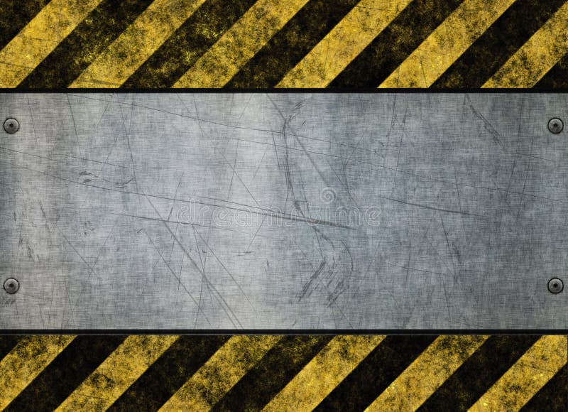 Grungy Hazard Sign Metal Plate Stock Vector - Illustration of industry ...