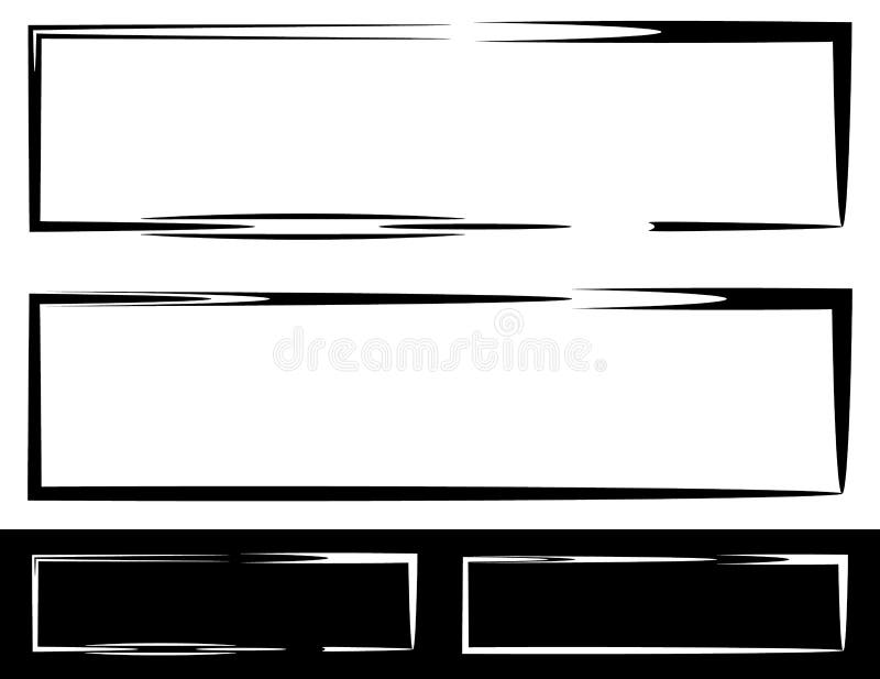 Grungy, Irregular Frames, Borders with Painted Look Over White Stock ...