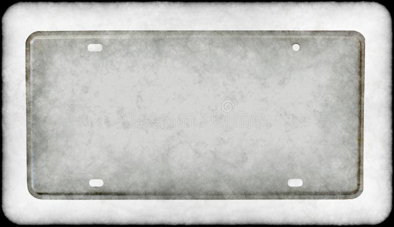Blank License Plate stock photo. Image of vehicle, empty - 11969154