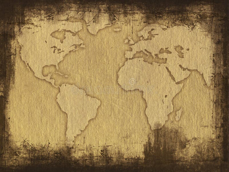 Rustic World Map stock photo. Image of scratched, compass - 24165440