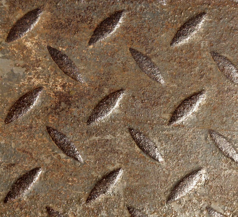 Grungy Metal Floor Texture. Stock Image - Image of skid, brown: 73082851