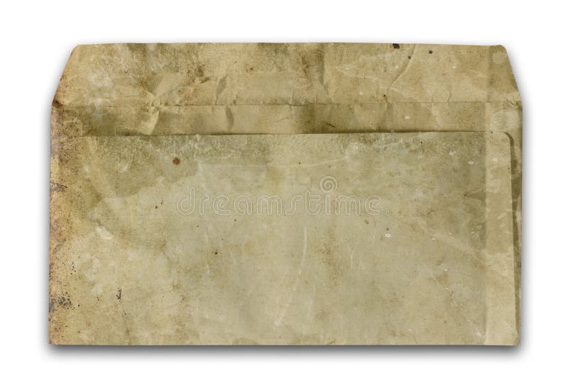 Grungy old envelope stock photo. Image of crease, texture - 13594094