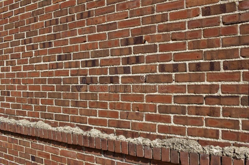 Grungy Old Exterior Red and Brown Brick Wall Texture Background with a ...