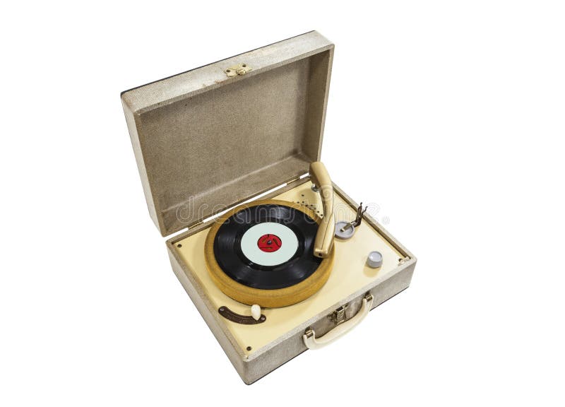 Old Record Player from the 1960 S Stock Image - Image of vintage ...