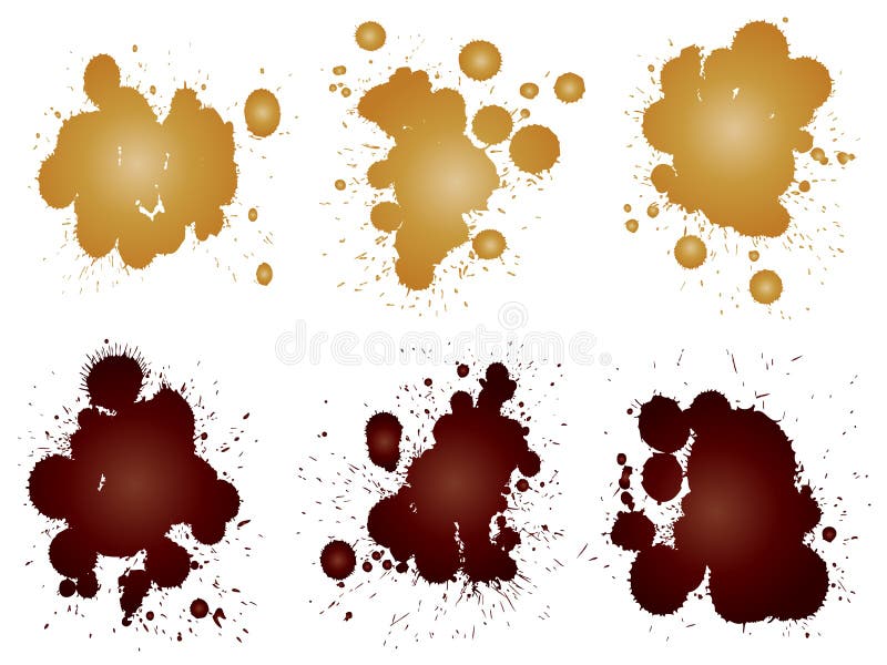 Grungy Paint Drop, Hand Made Creative Splash Stock Illustration ...