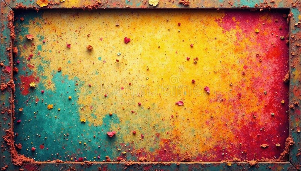 Grungy Rectangle Frame, Distressed Stencil Texture , Rectangle, Soiled ...