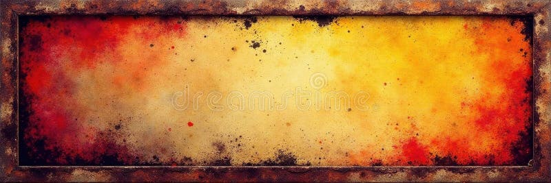 Grungy Rectangle Frame, Heavily Textured Stencil Border , Element ...
