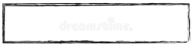 Grungy Rectangular Frame, Border, Plaque Outline Stock Vector ...