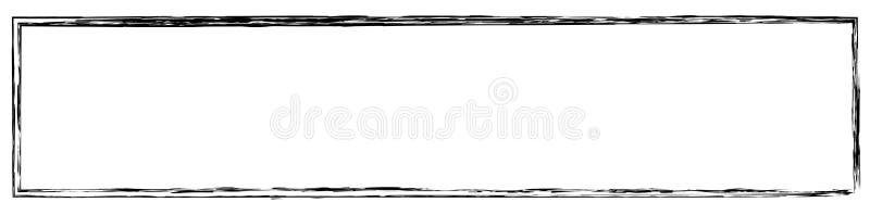 Grungy Rectangular Frame, Border, Plaque Outline Stock Vector ...