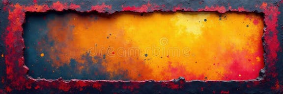 Grungy Rectangular Stencil Frame, Heavily Textured Border , Worn, Shape ...