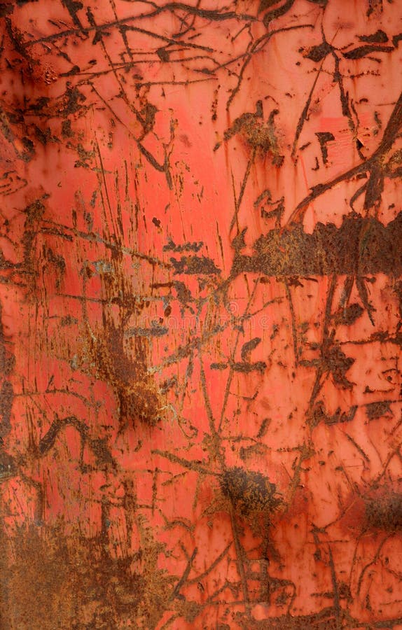 Grungy Red Rusted Metal stock image. Image of abstract - 5377245