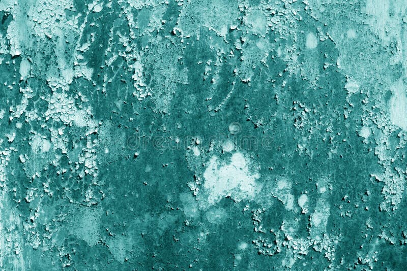 Grungy Rusted Metal Wall Surface In Cyan Tone Stock Image Image Of