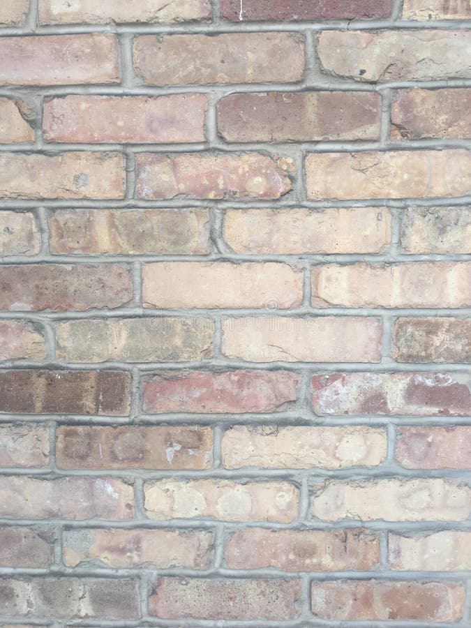 Rustic Old Brick Wall Texture Stock Photo - Image of mortar, painted ...