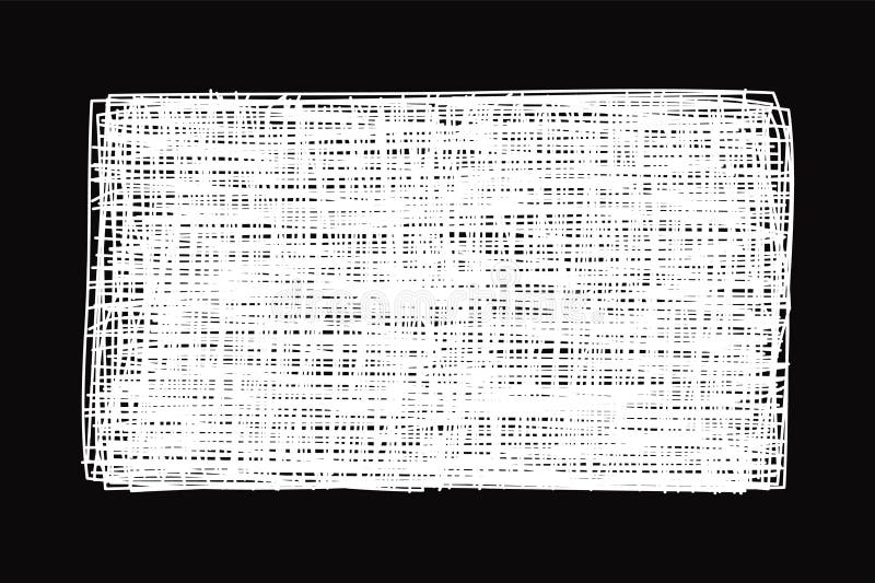 Grungy Scribble RECTANGLE Hand Drawn in Chalk Board Style Stock ...