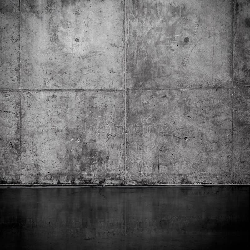 Grungy and Smooth Bare Concrete Wall Stock Image - Image of concrete ...