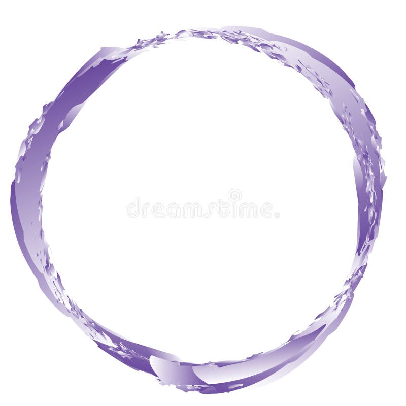 Grungy, Textured Circle Element. Circular Splatter Shape Stock Vector ...