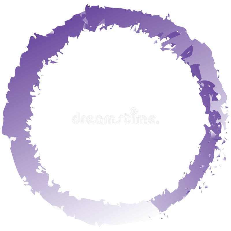 Grungy, Textured Circle Element. Circular Splatter Shape Stock Vector ...