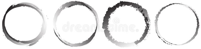 Grungy, Textured Circle Element. Circular Splatter Shape Stock Vector ...