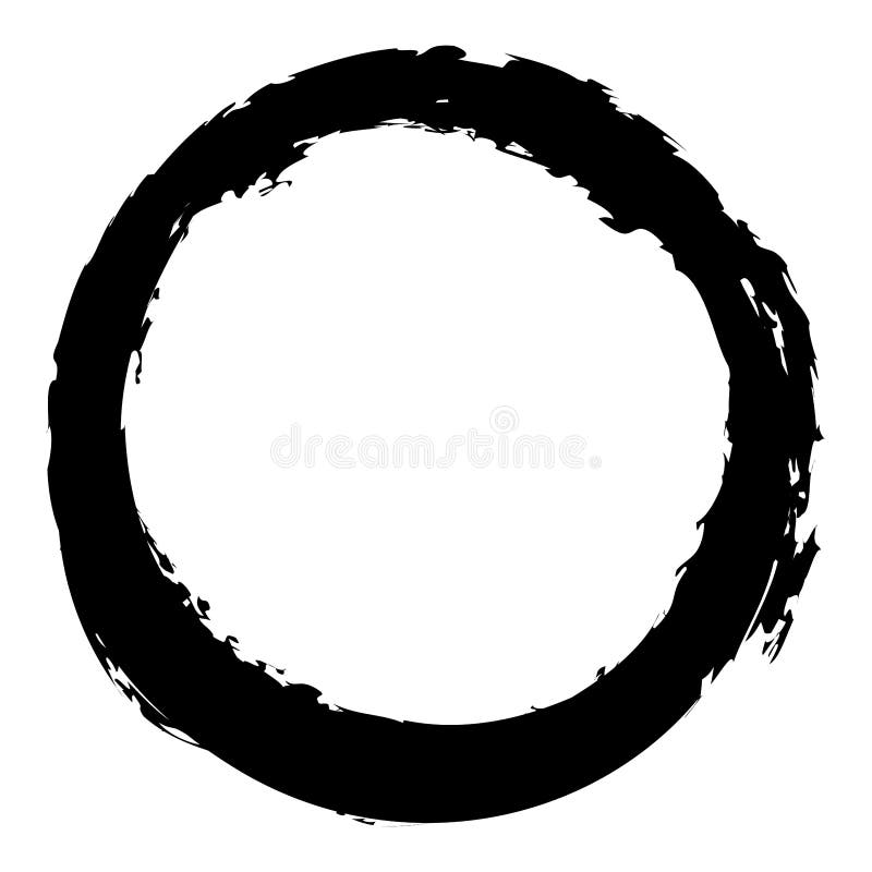 Circular Grunge Mirror Frame. Stock Vector - Illustration of border ...