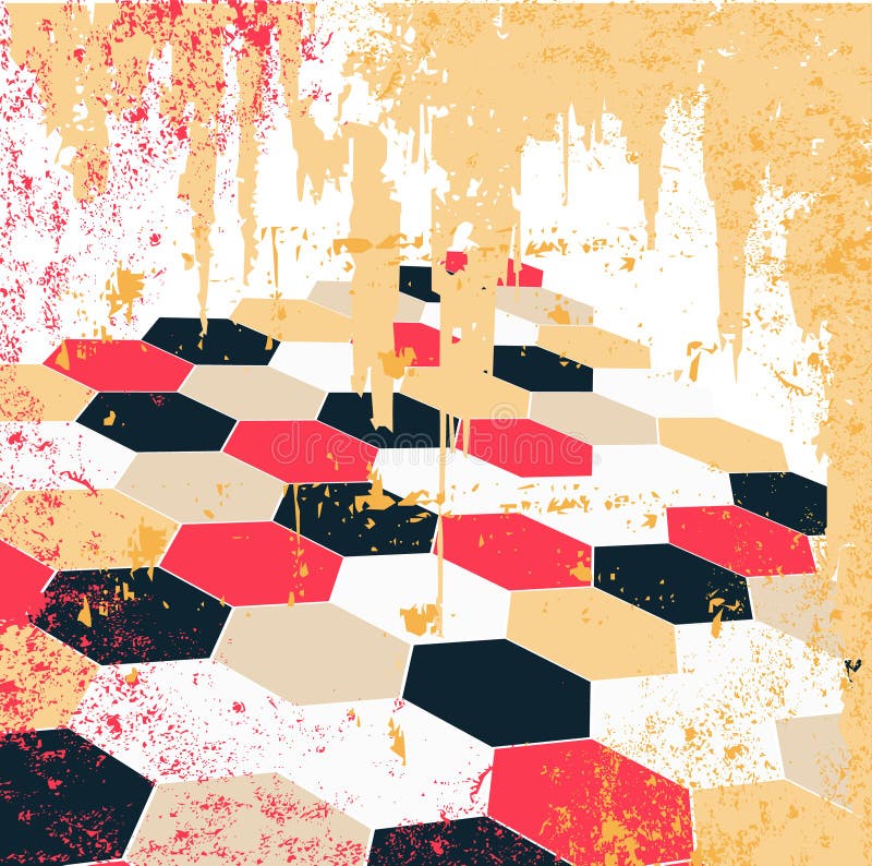 Grungy Vector Background Illustration Raster Stock Vector ...