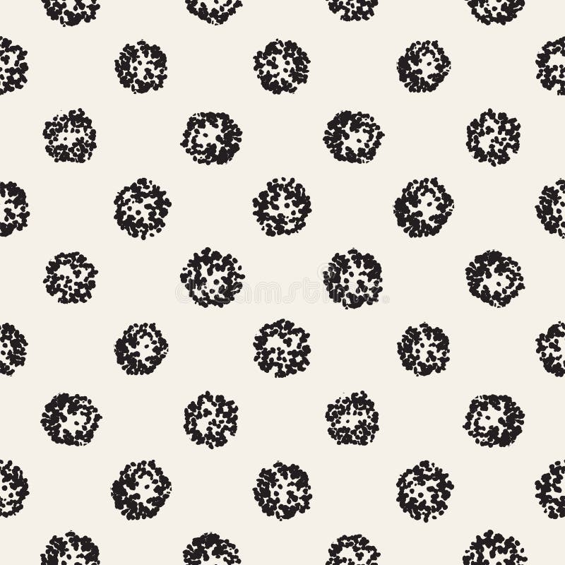 Grungy Vector Pattern with Scattered Circle Shapes. Stock Vector ...