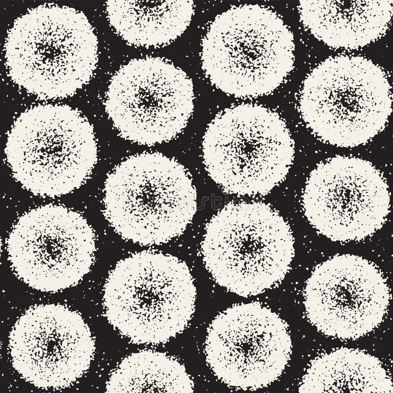 Grungy Vector Pattern with Scattered Circle Shapes. Seamless Texture ...